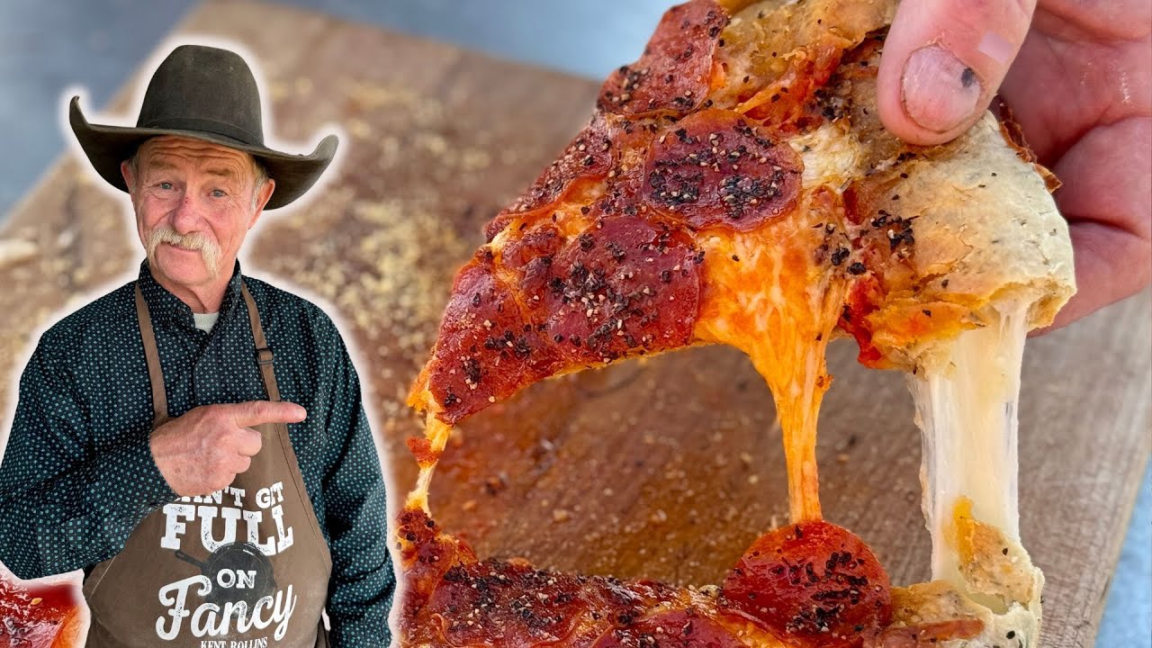 Stuffed Crust Pizza with Easy 5 Minute Pizza Crust