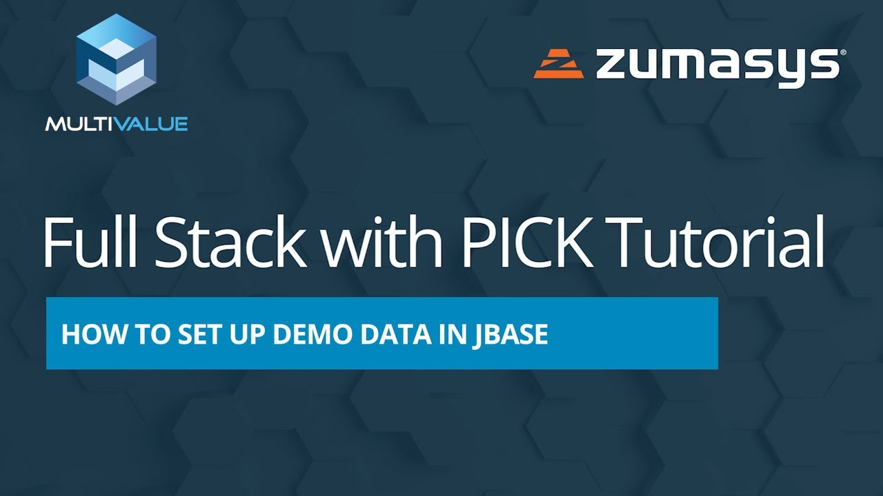 How to Set Up Demo Data in jBASE