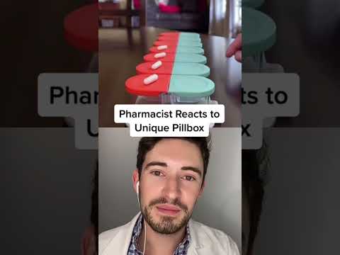 COOLEST PILLBOX EVER?!? #pillbox #pharmacist #medicine #doctorreacts #medication #lifehacks #shorts