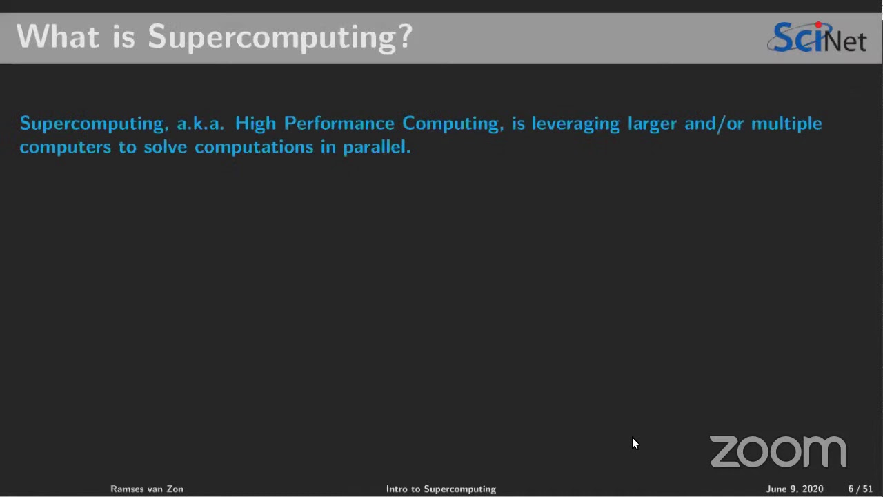 Intro to Supercomputing  (2020)