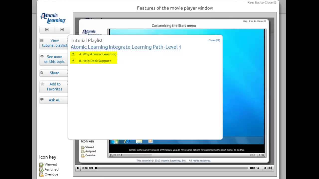 Getting Started with Atomic Learning Integrate