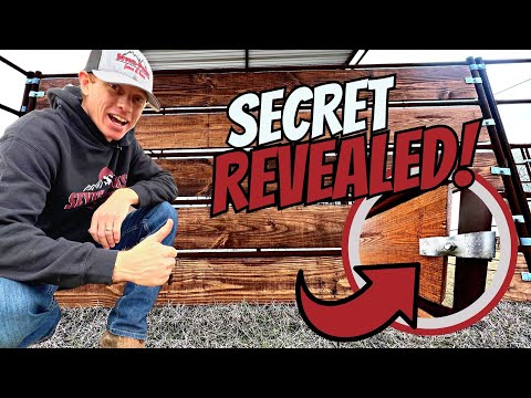 SECRET REVEALED! - How To Easily Add Wood To Your Horse Panels!