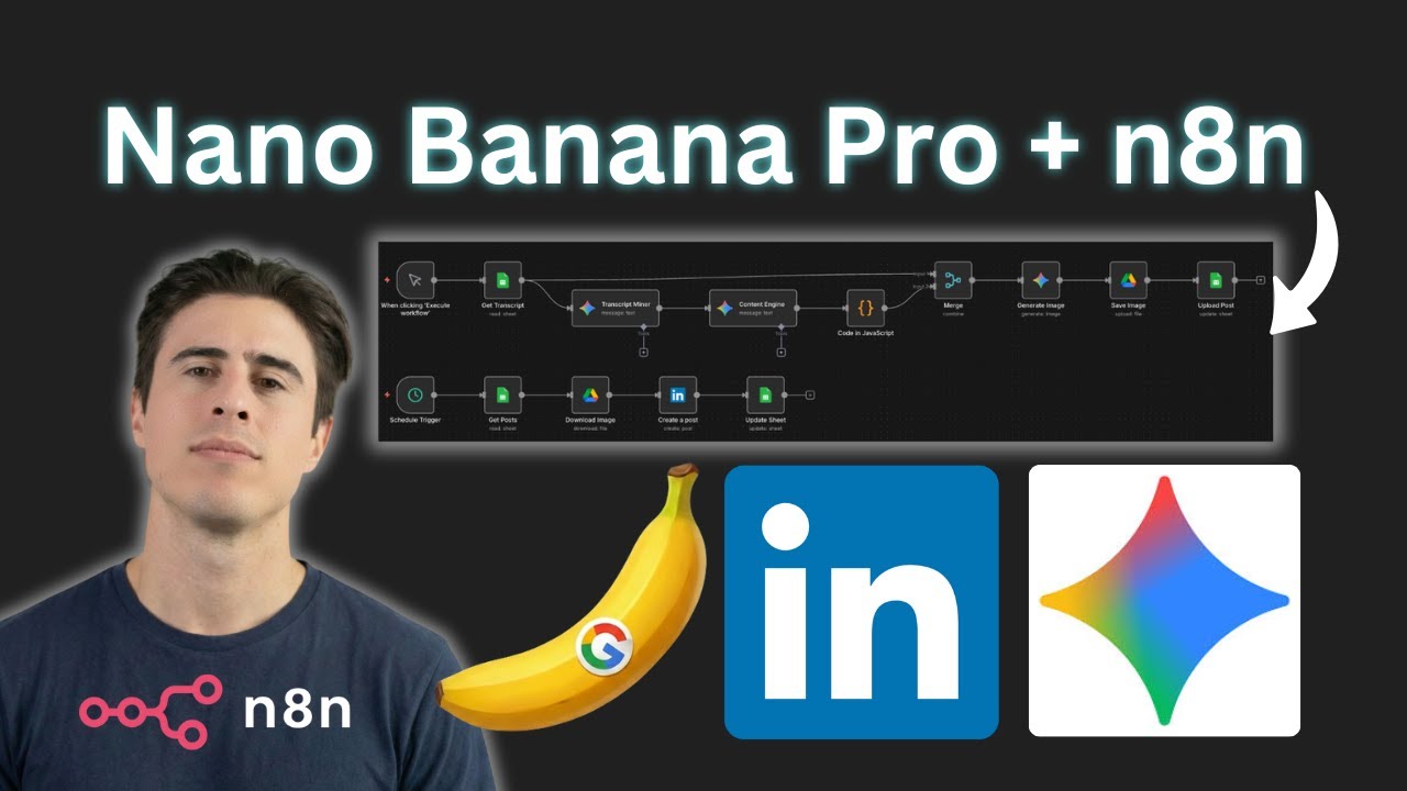 Scale Your LinkedIn: Nano Banana Pro + n8n Workflow (Full Tutorial)