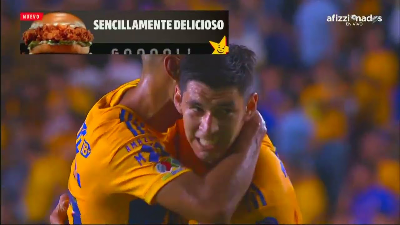 Autogol  de A. Santamaría | Tigres 1 - 0 Atlas | Liga MX - Clausura 2022  - Jornada 4 | LIGA BBVA MX