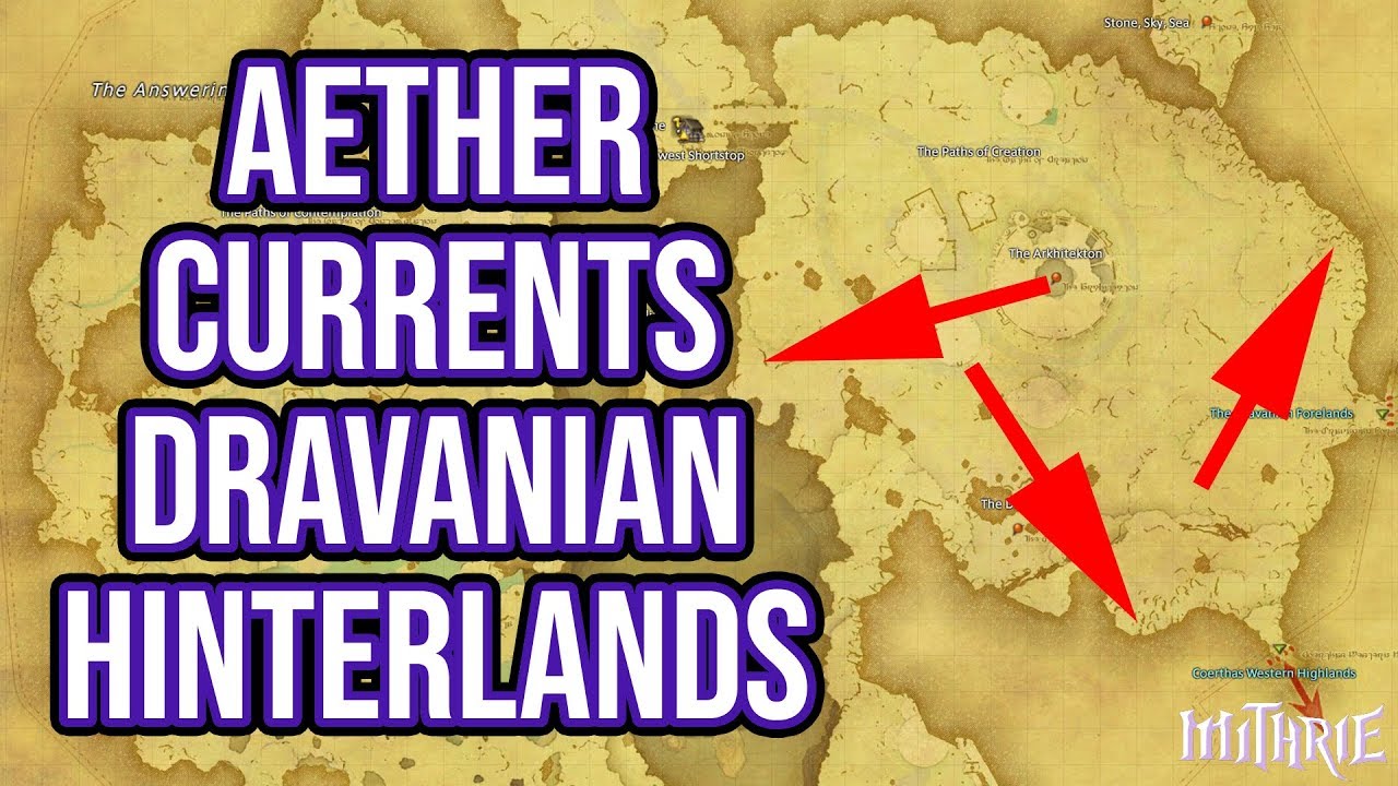 FFXIV Aether Currents Dravanian Hinterlands Locations Guide