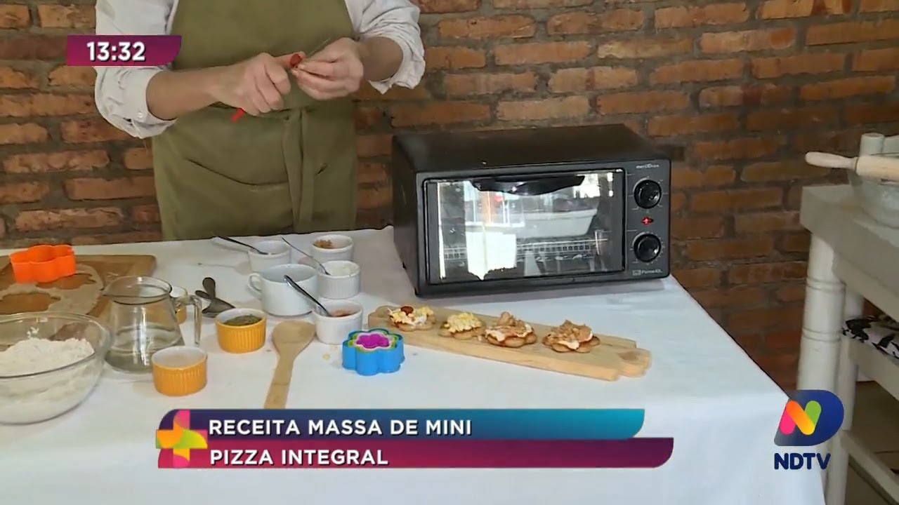 Receita de massa de mini pizza integral | ND Mais