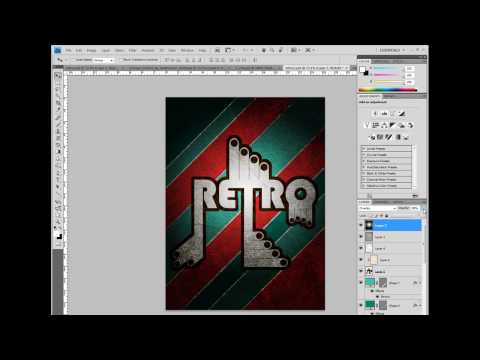 A Retro image and background Photoshop tutorial - Part 2