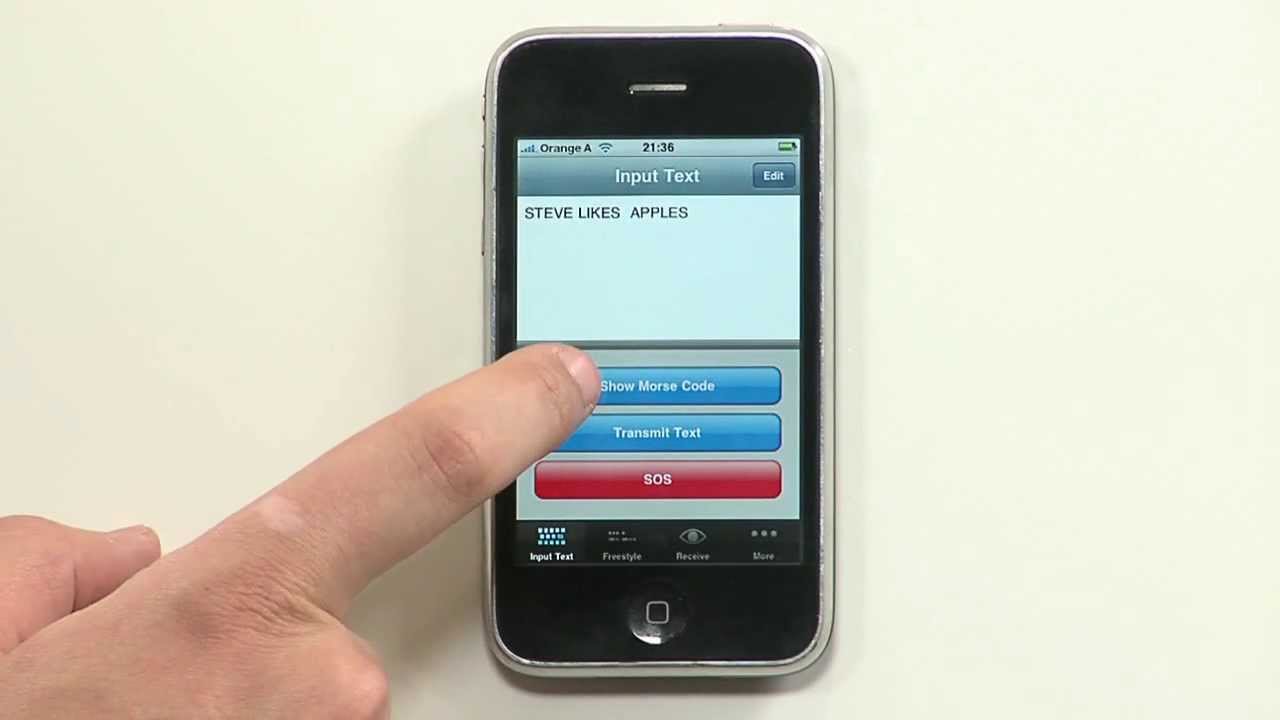 send.morse iPhone Application