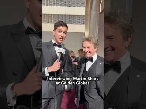 Interviewing Martin Short at Golden Globes