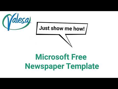 Microsoft Newspaper Template