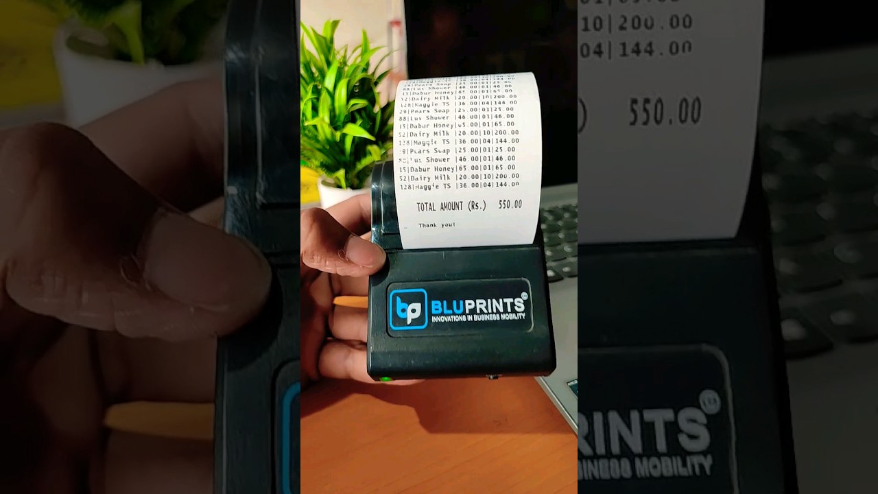 Bill Print | Blueprints Thermal Printer #shorts