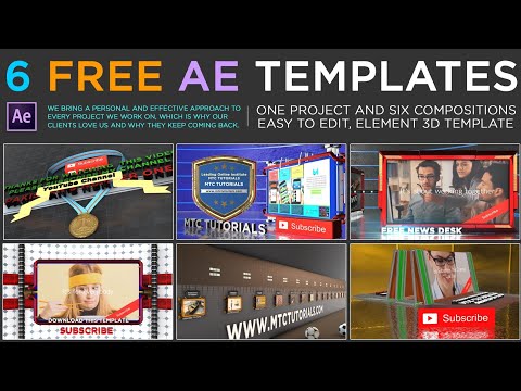 YouTube Subscribe Button Intro | Free Adobe After Effects Templates | 3D Sliding Photo Albums