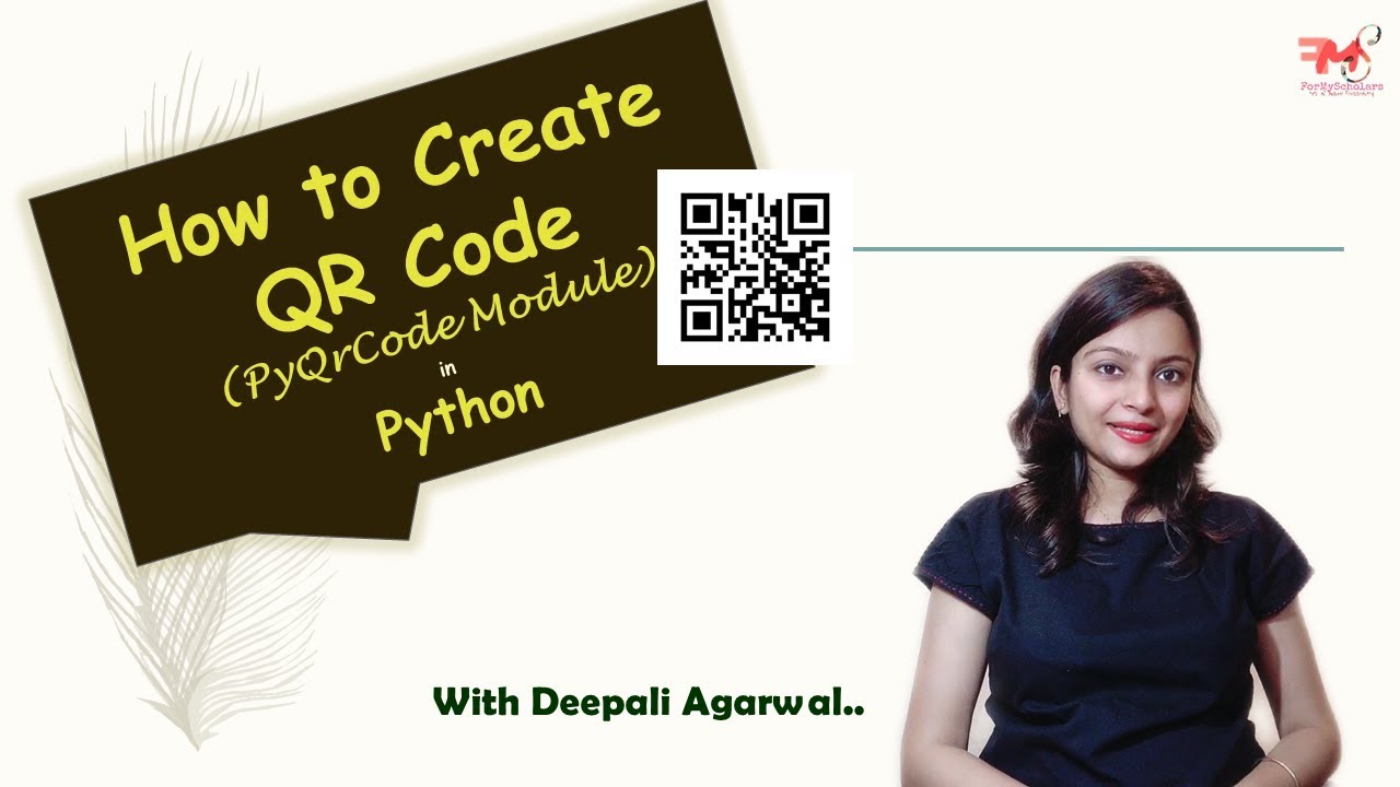#30 How to generate QR Code using Python | PyQrCode Module in Python | Quiz Q8 | Hindi