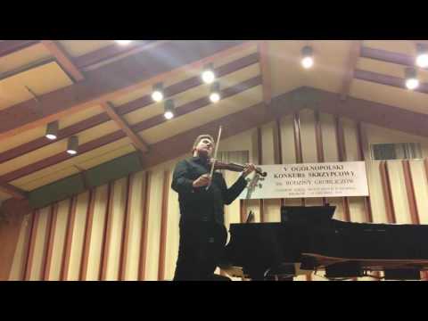 Robert Łaguniak Mozart violin concerto in G major and Nicolo paganini Caprice