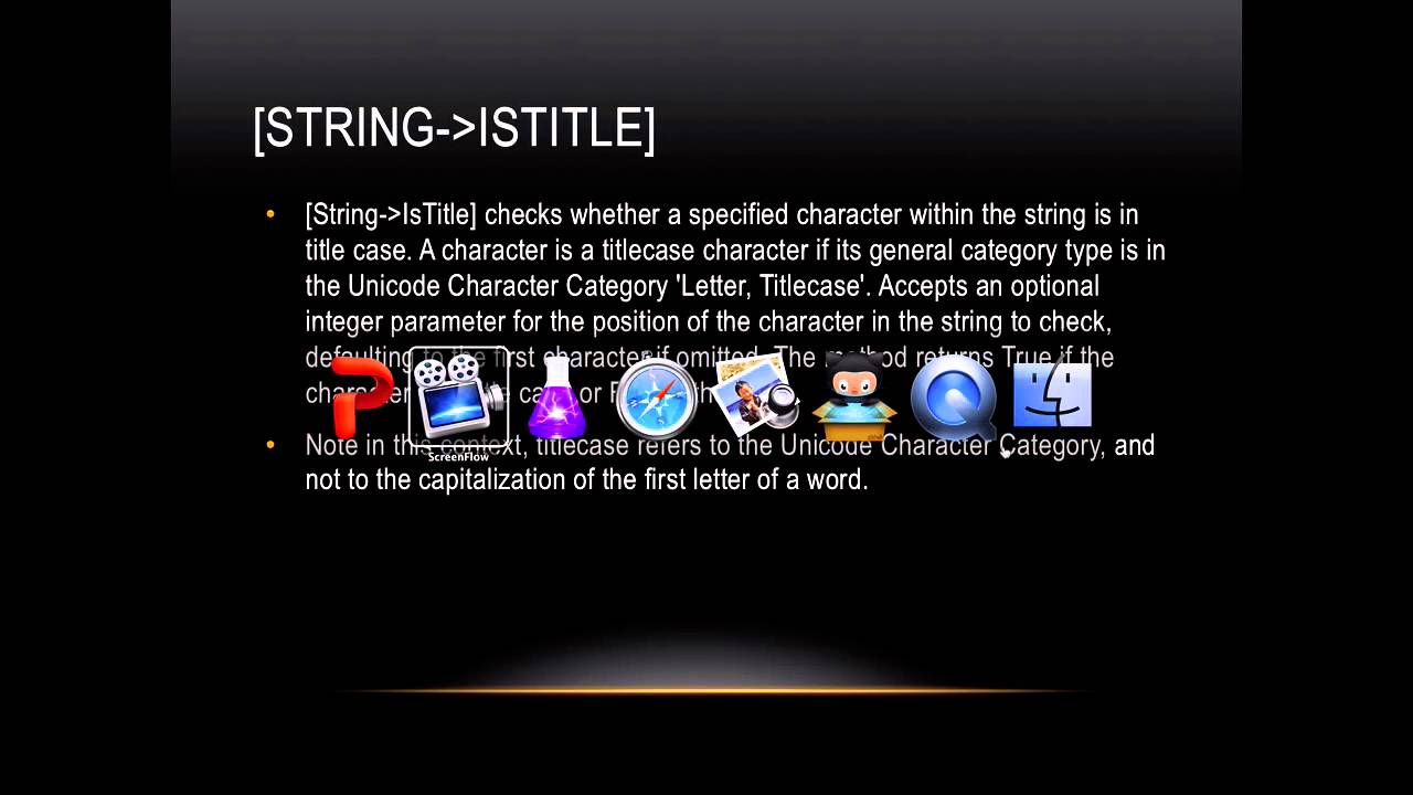 Lasso Programming: [string→isTitle]