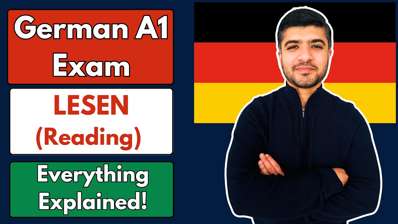 German A1 Exam Lesen | All 3 Parts Explained with Examples | Tips & Tricks | For Goethe & Telc Exam