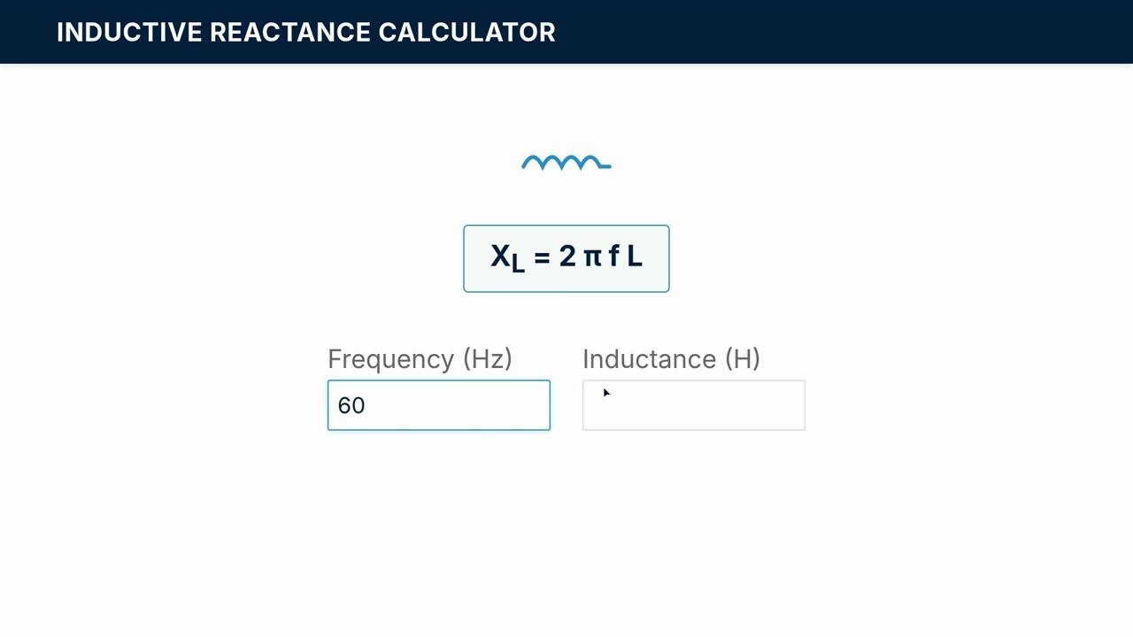 Inductive Reactance Calculator — How to Use It | Engineering Tool