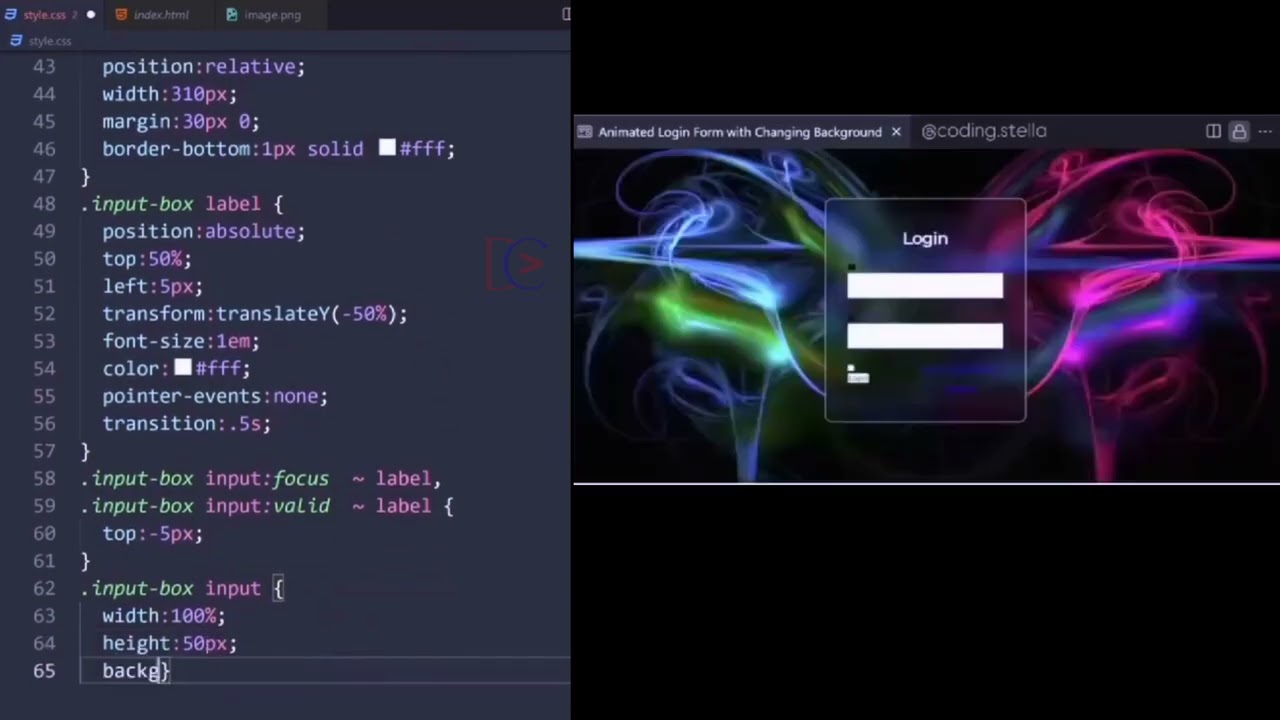 How to Create Simple Form Using HTML & CSS #htmlfullcourse #coding #python #programming #javascript