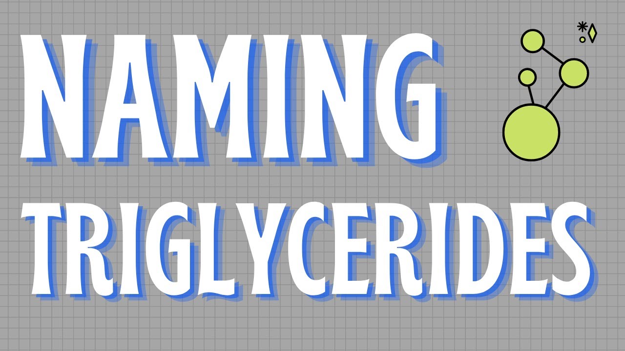 How to name and draw triglycerides