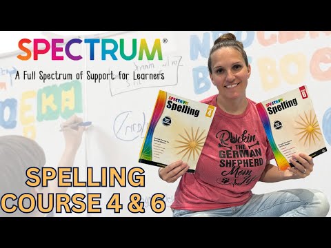 Spectrum Spelling Course 4 & 6 Workbook Look Inside
