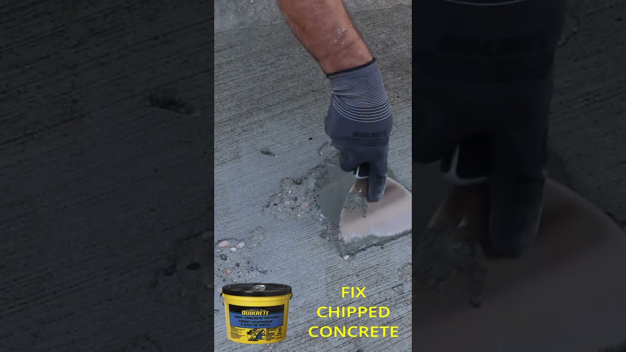 Fix Chipped Concrete #diy #construction #concrete