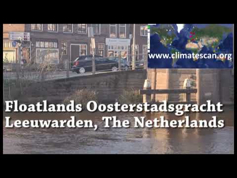 Floatlands Oosterstadsgracht Leeuwarden, The Netherlands