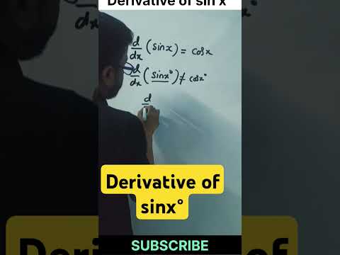 Derivative of sin x degrees @StudyPointPro