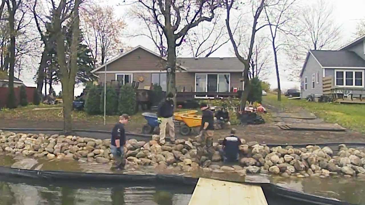 Riprap Shoreline Construction Timelapse: Ending Erosion with a Lakeshore Guys Armored Shoreline