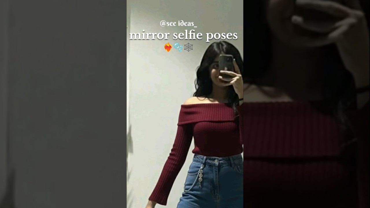 mirror selfie poses ❤️‍🔥🫠 #photographyposes #aesthetic #mirrorselfie