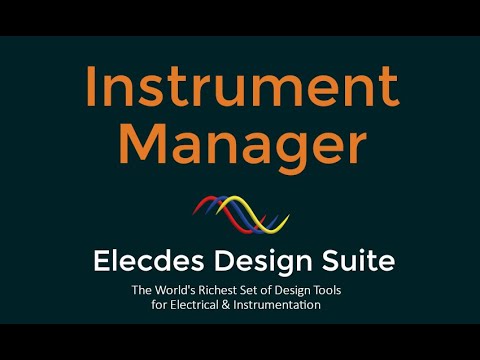 Instrument Manager - Instrumentation design with an SQL database.