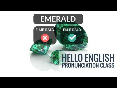 How to say Sapphire, Emerald, Amber, etc? Hello English Pronunciation Class 55