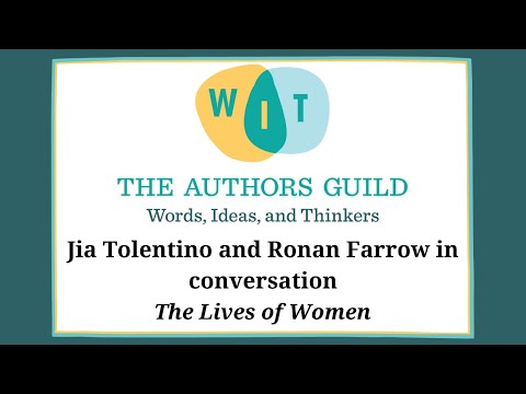 Jia Tolentino and Ronan Farrow in conversation: The Lives of Women