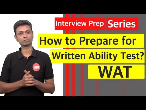 Tips for Written Ability Test Preparation CAT - WAT | GD | PI Series