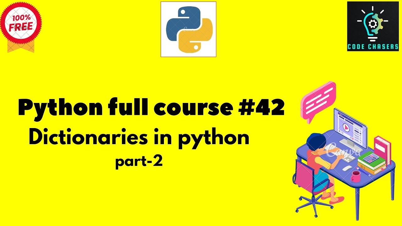 Dictionaries in python part-2 #42 | #python #pythonprogramming #pythontutorial #pythonforbeginners