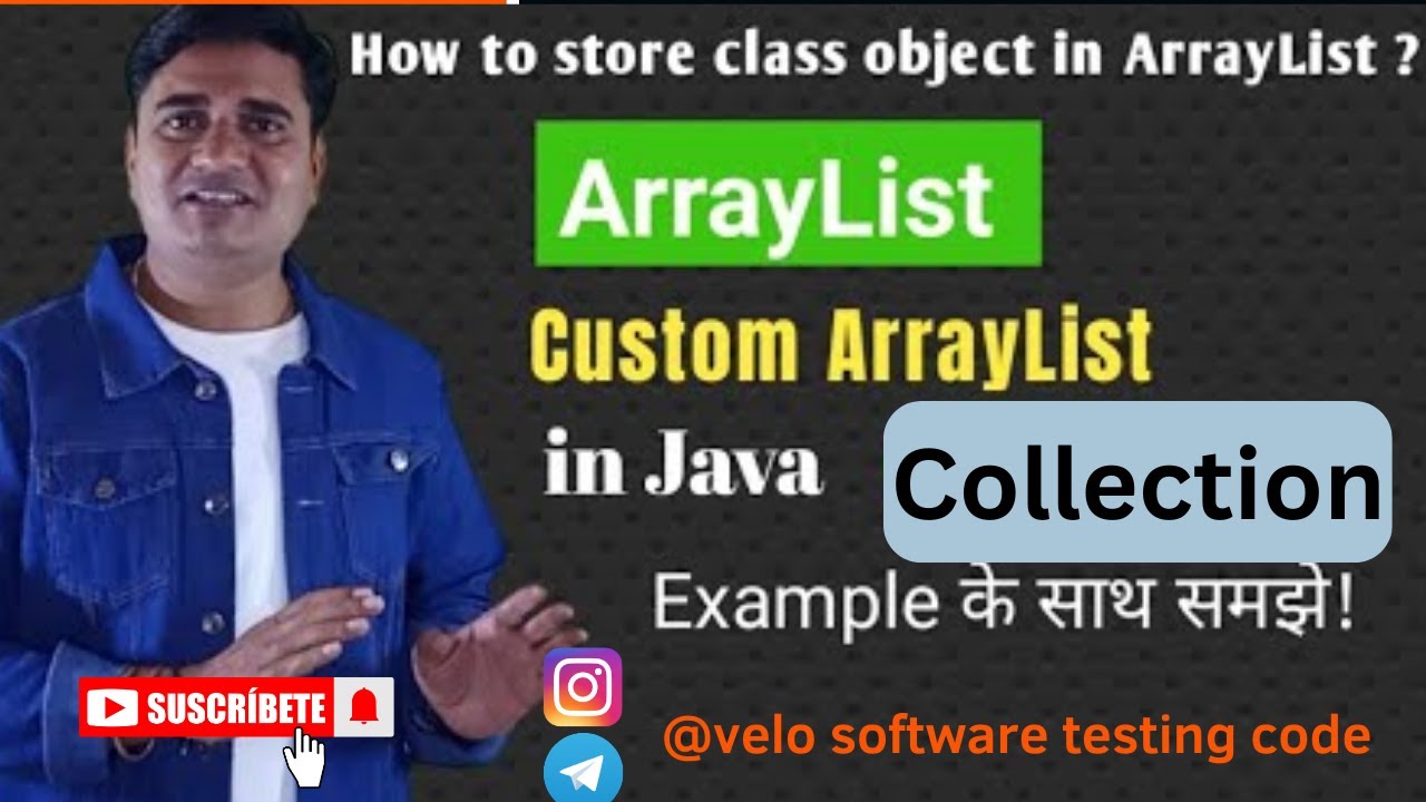 ArrayList  in java with Example for Automation Testing | Java By Jyoti