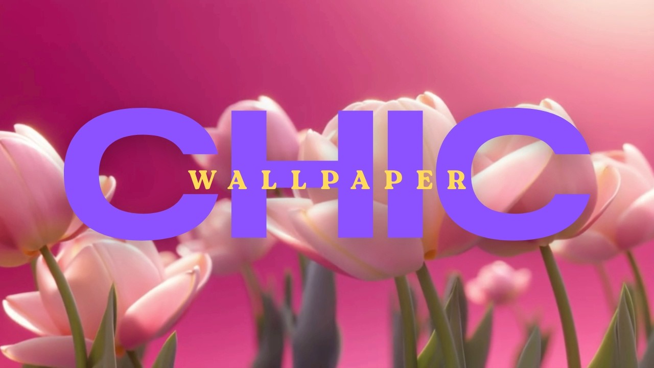 Soft Pink Tulips 🌷 Aesthetic Live Wallpaper 4K (Relaxing & Calm) 4 HOURS// NO MUSIC