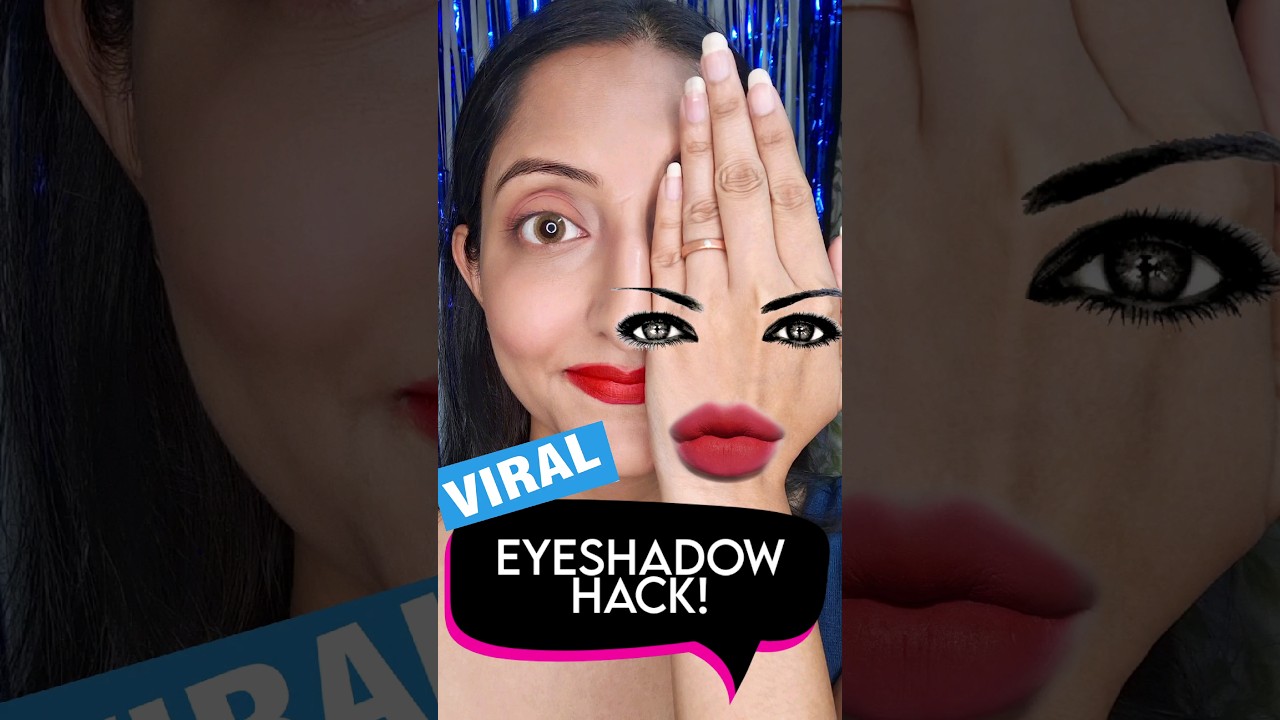Viral eyeshadow hack🫣The craziest eyeshadow hack you'll see!#shorts #viral #makeup