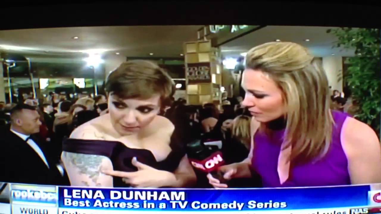 Lena Dunham: Inked at the Golden Globes
