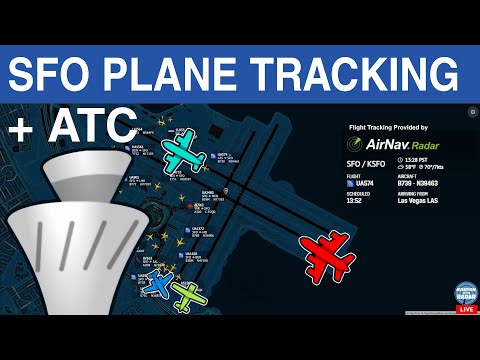 SFO LIVE | SAN FRANCISCO INTERNATIONAL AIRPORT | LIVE PLANE TRACKING | LIVE TOWER ATC