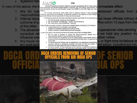 DGCA orders removing of senior officials from Air India ops