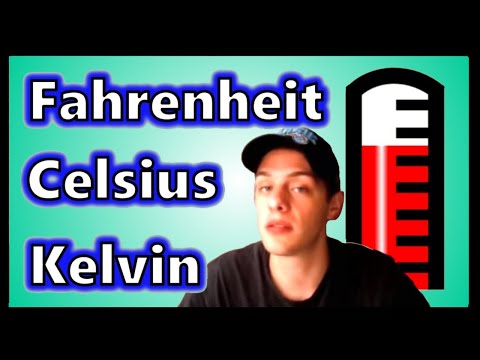 Fahrenheit, Celsius, and Kelvin Temperature Scales