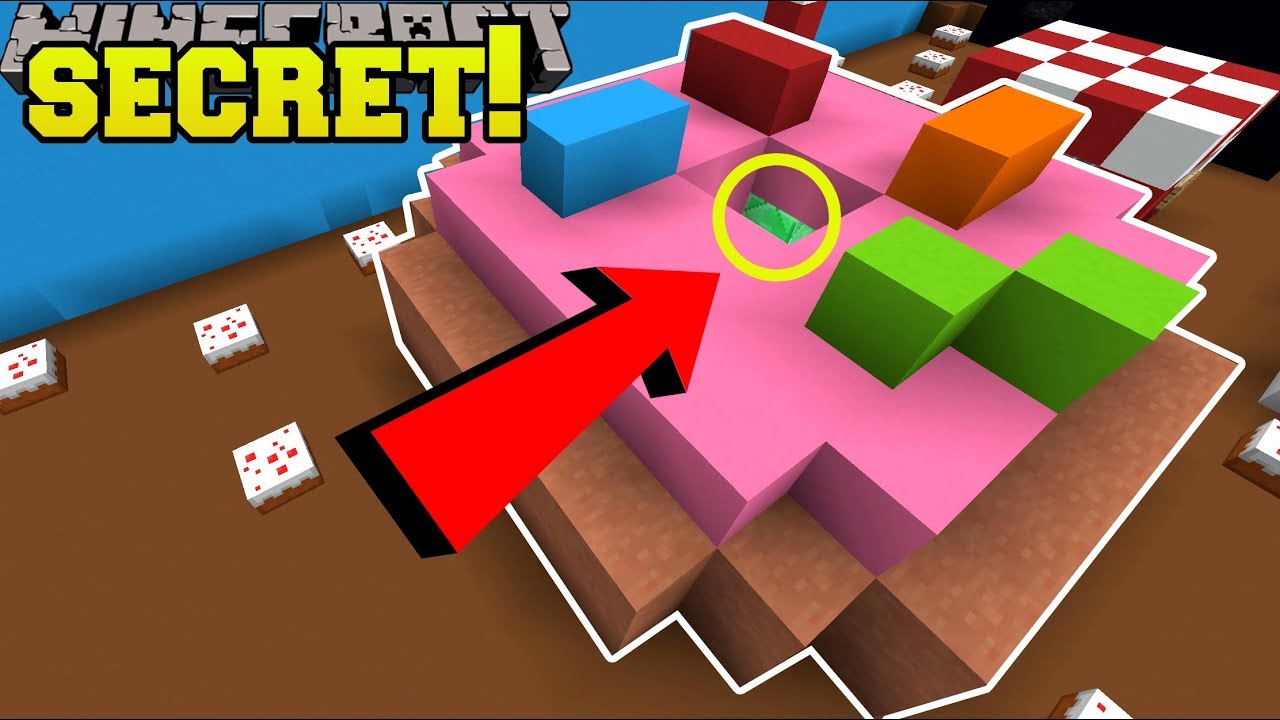 Minecraft: SECRET INSIDE THE DONUT!! - FIND THE BUTTON EMERALD - Custom Map