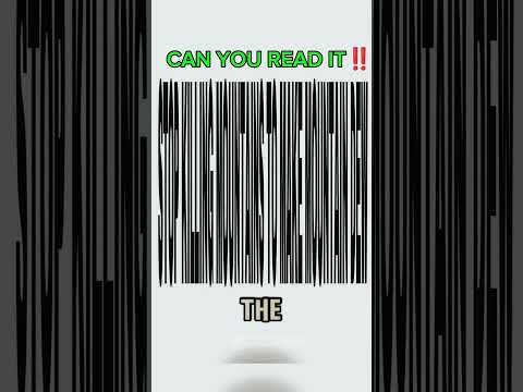 Only 5% can read this hidden message? 😱🤯 #illusionchallenge #art #puzzle #mindblowing #shorts