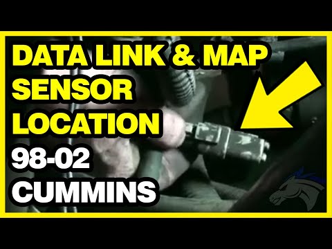 Location of Data Link and Map Sensor Connection on 98-02 Dodge Cummins