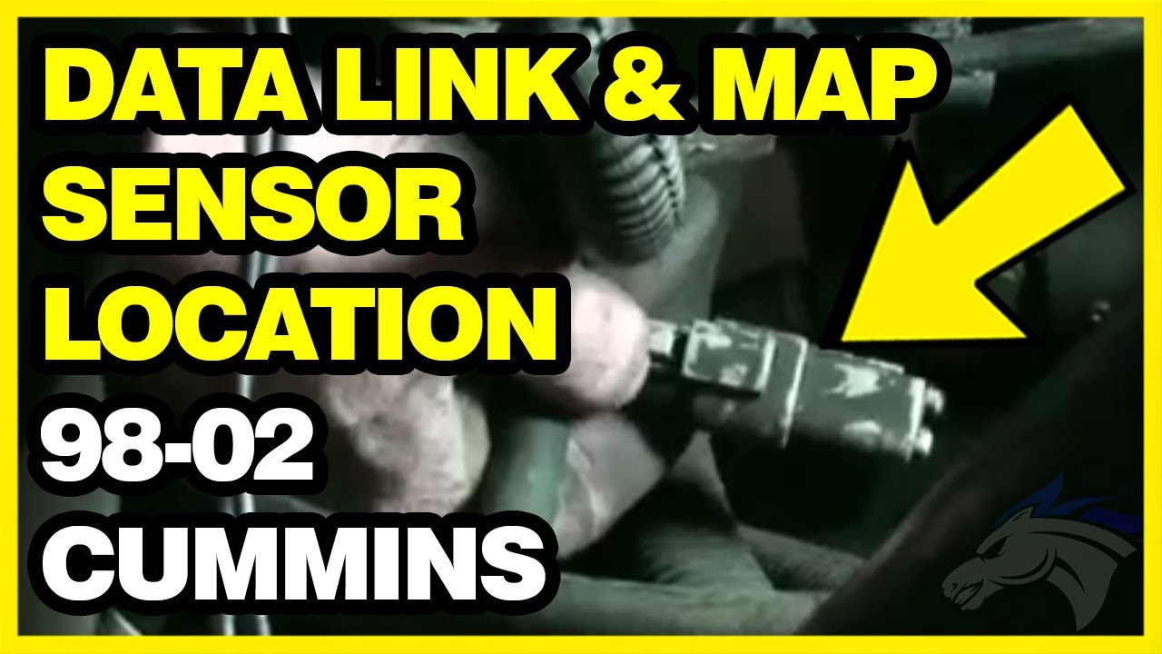 Location of Data Link and Map Sensor Connection on 98-02 Dodge Cummins