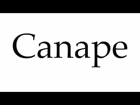 How to Pronounce Canape