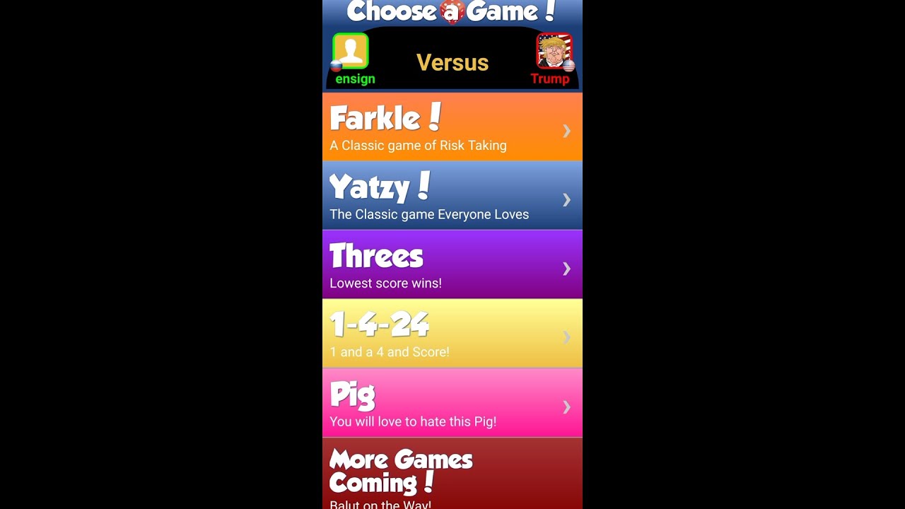 Dice World (by AppA11y) - free offline six dice games for Android and iOS - gameplay.