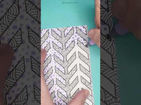 Easy Geometric Adult Coloring Page | Pattern Timelapse