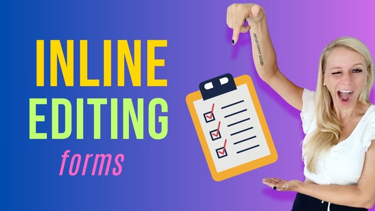 Inline Editing in Forms, Surveys & Quizzes #crmforcoaches #crmsolutions