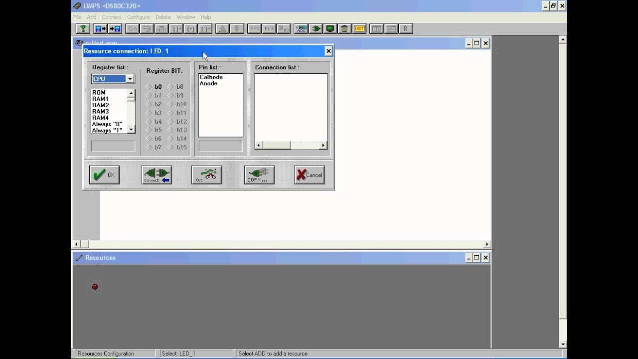 Simulating 8051 microcontroller using UMPS